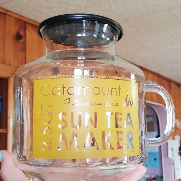 Kitchen | Catamount Flameware Glass Sun Tea Maker With Black Lid | Poshmark
